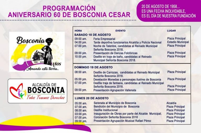 Bosconia Cesar, 60 años de historia - Yuma Concesionaria S.A.