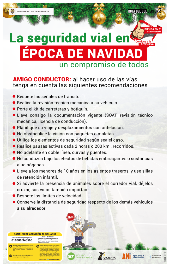 La seguridad vial en época de navidad - Yuma Concesionaria S.A.