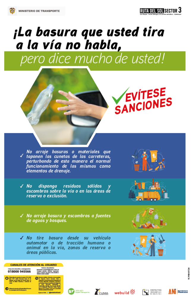¡NO BOTE LA BASURA A LA VIA! - Yuma Concesionaria S.A.